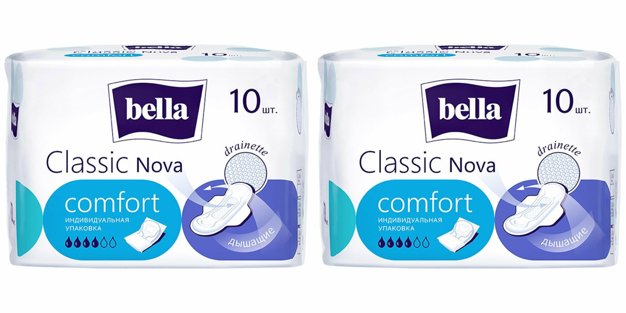 Прокладки BELLA, Classic Nova Сomfort, 10 шт, 2 уп