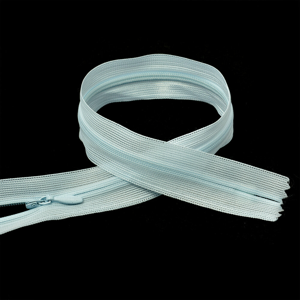 Молния неразъемная MaxZipper пласт. потайная №3 50см цв. F182 голубой уп.50шт