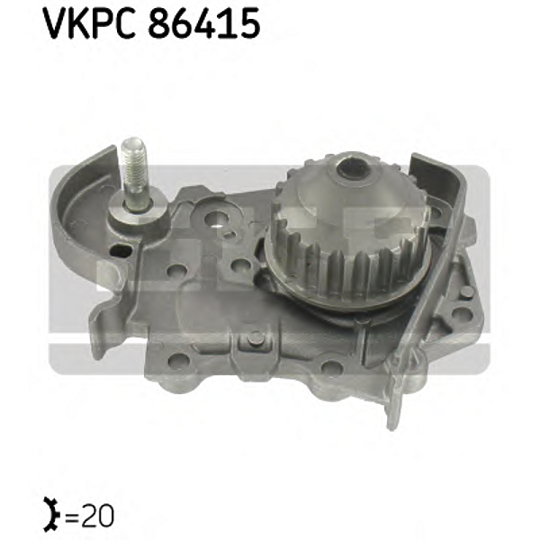SKF VKPC86415 (10634 / 1578 / 16130861686) насос водяной dacia: logan 1.4 / 1.4 mpi lpg / 1.6 04-, logan express 1.4 / 1.6 09-, logan mcv
