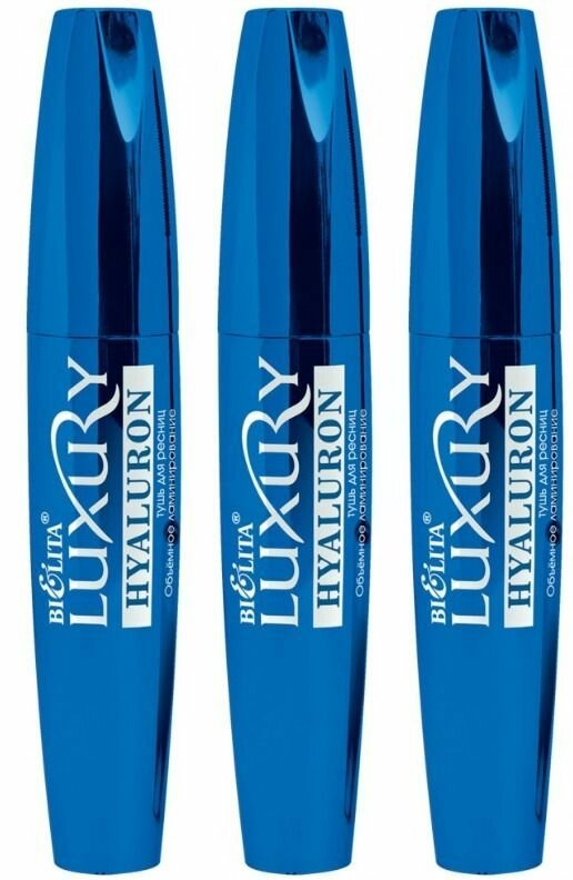 Белита Тушь для ресниц Luxury Hyaluron, Объемное ламинирование, черная, 12 мл, 3 шт