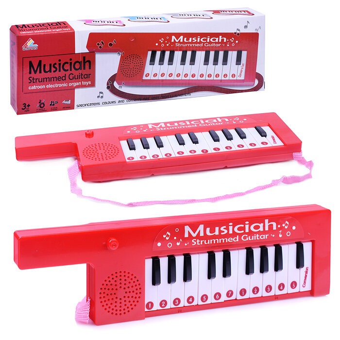 Синтезатор 558D "Музыкальный ураган" в ассортименте, в коробке