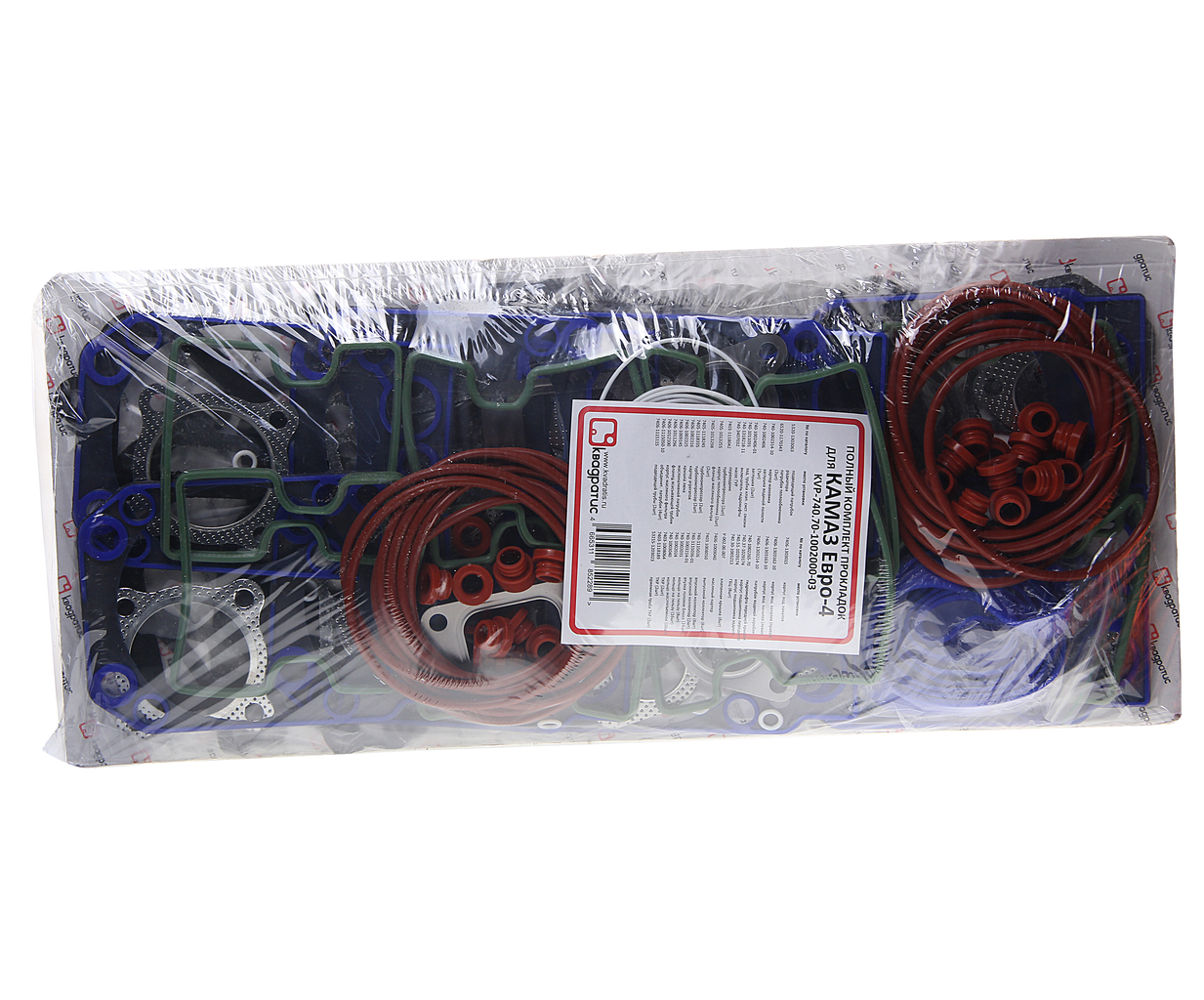 Прокладка двигателя КАМАЗ-ЕВРО-4 полный комплект квадратис