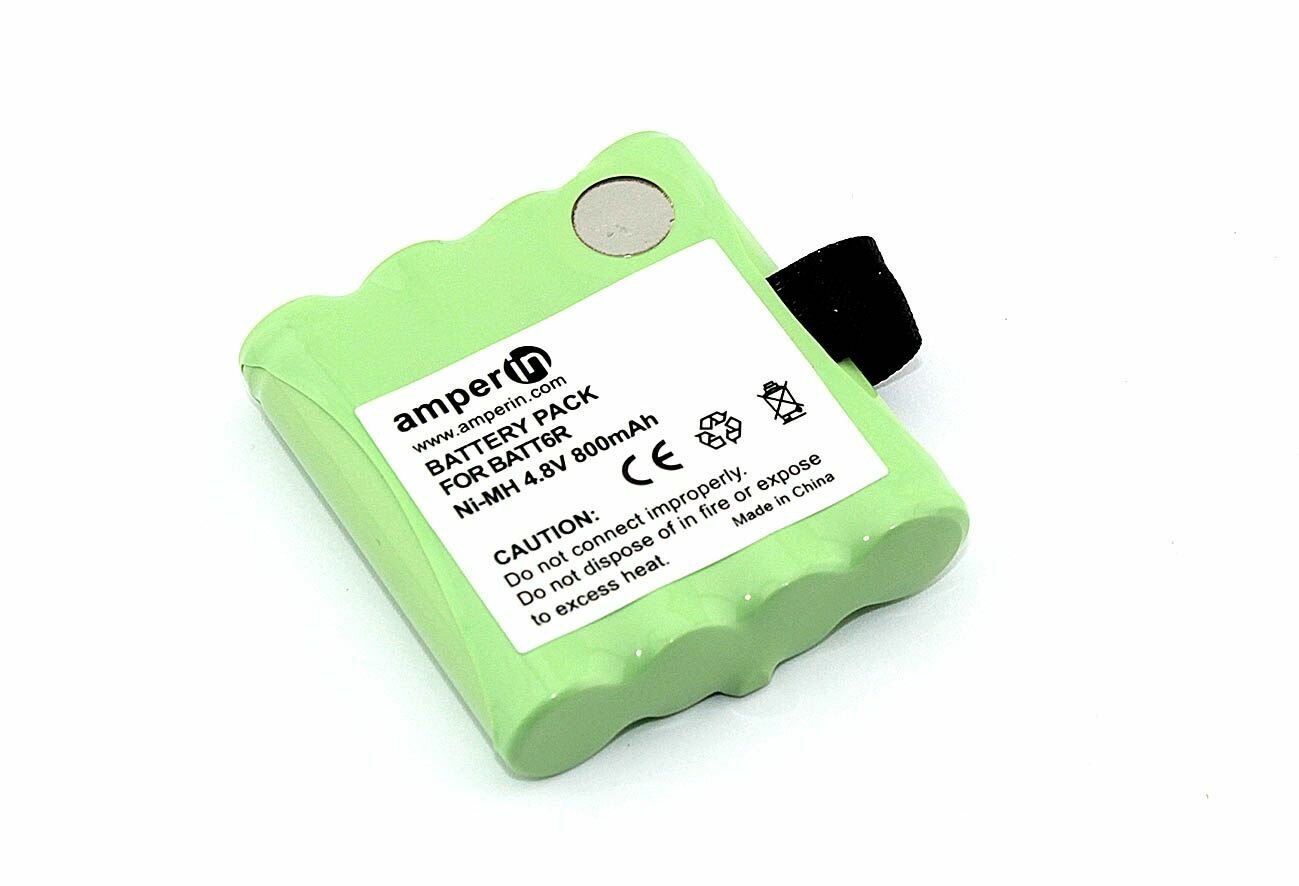 Аккумулятор Amperin для Midland LXT200 LXT300 LXT400 (BATT-6R) 800mAh 4.8V Ni-MH, код 086760