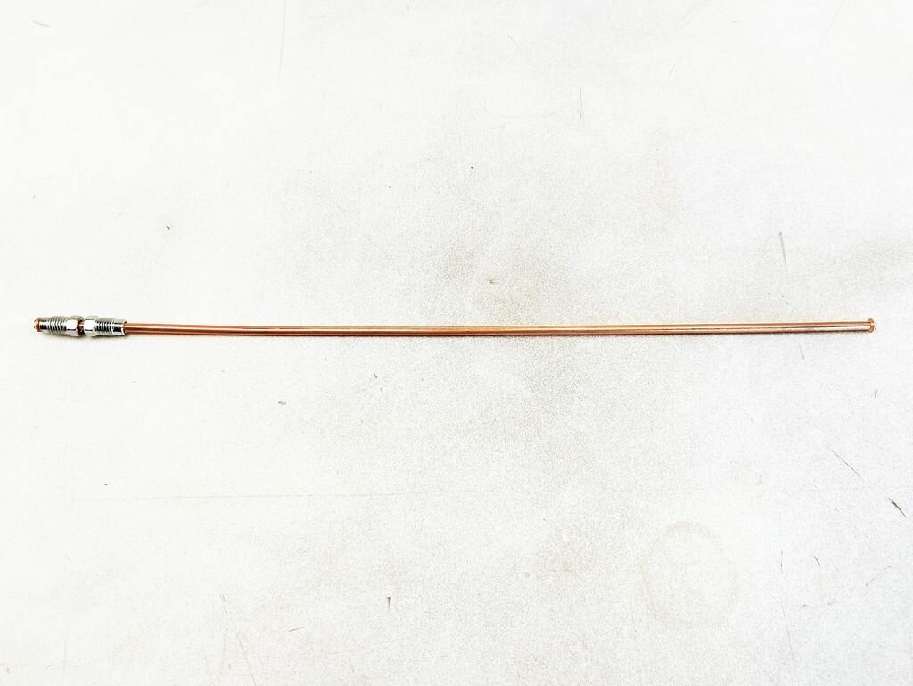 Трубка тормозная D - 5 мм, 450 мм, медная