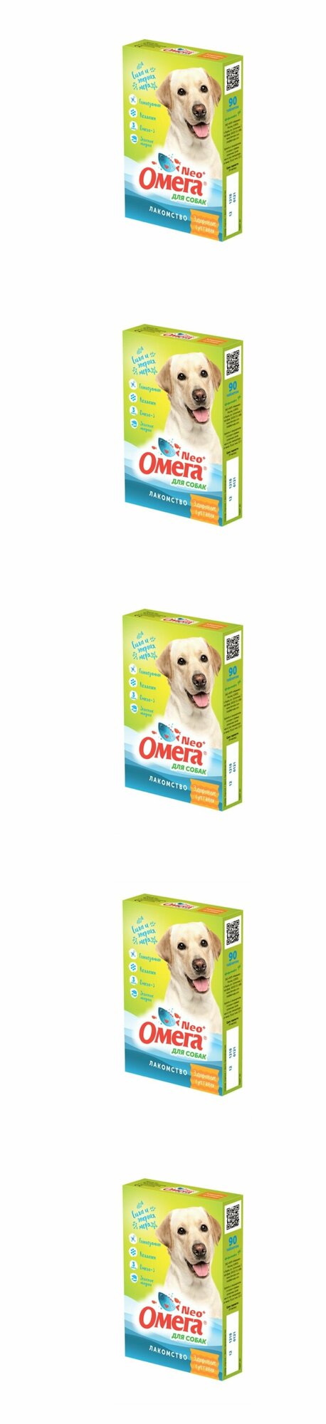 Омега Neo Лакомство мультивитаминное для собак Здоровые суставы с глюкозамином и коллагеном,50 г,5 шт