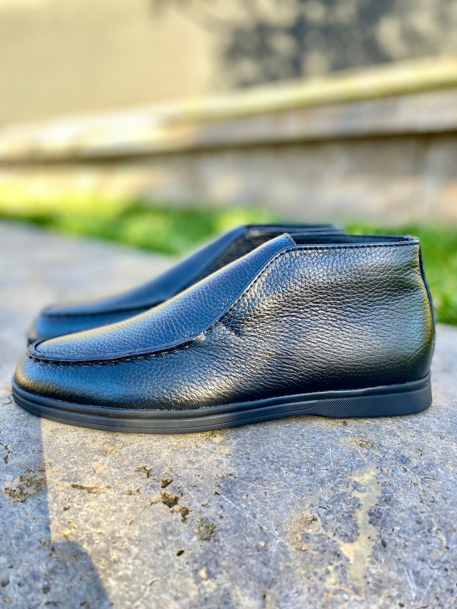 Ботинки дезерты Лоферы высокие, утеплённые на флисе