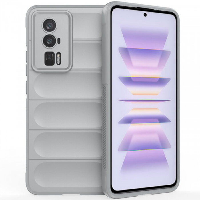 Flex Silicone Противоударный чехол для Xiaomi Poco F5 Pro / Redmi K60 / K60 Pro с защитой камеры и микрофиброй