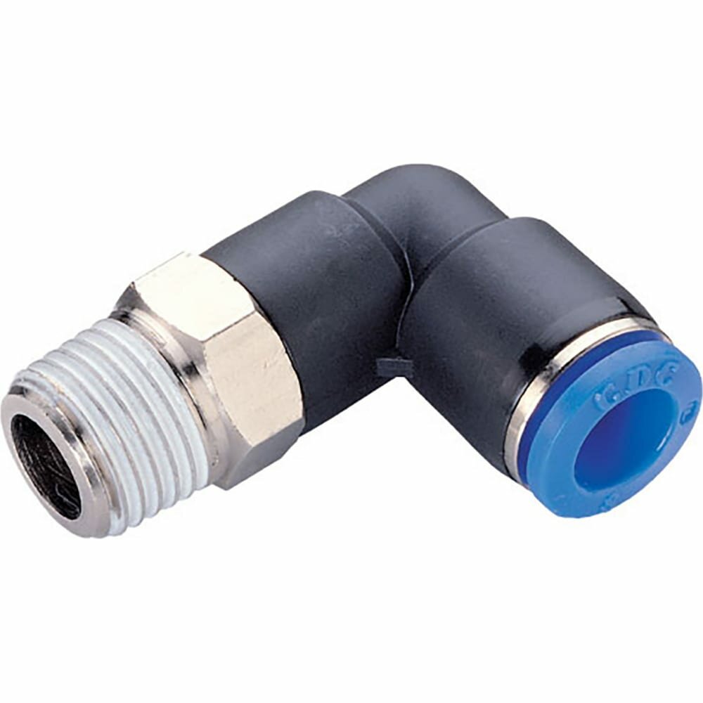 Фитинг L-образный 12 мм с наружной металлической резьбой R1/4" CDC Pneumatics PL 1202