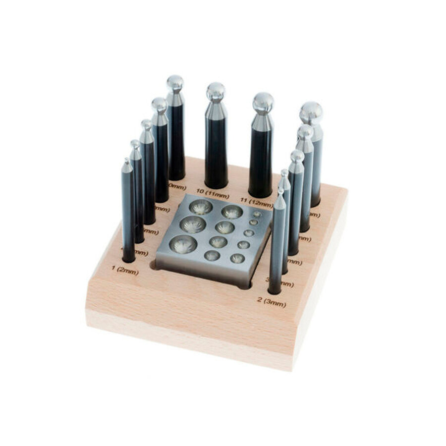 Анка с пунзелями набор для ювелира, 13 предметов, создание украшений №622J