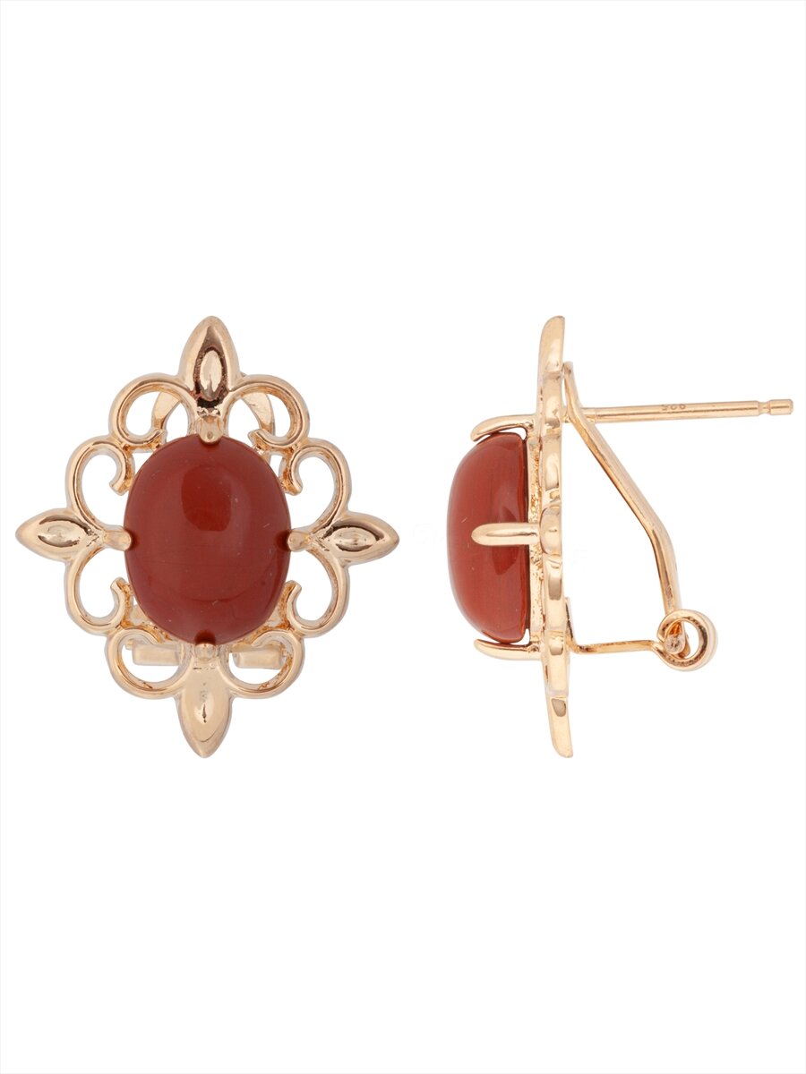 Серьги, яшма