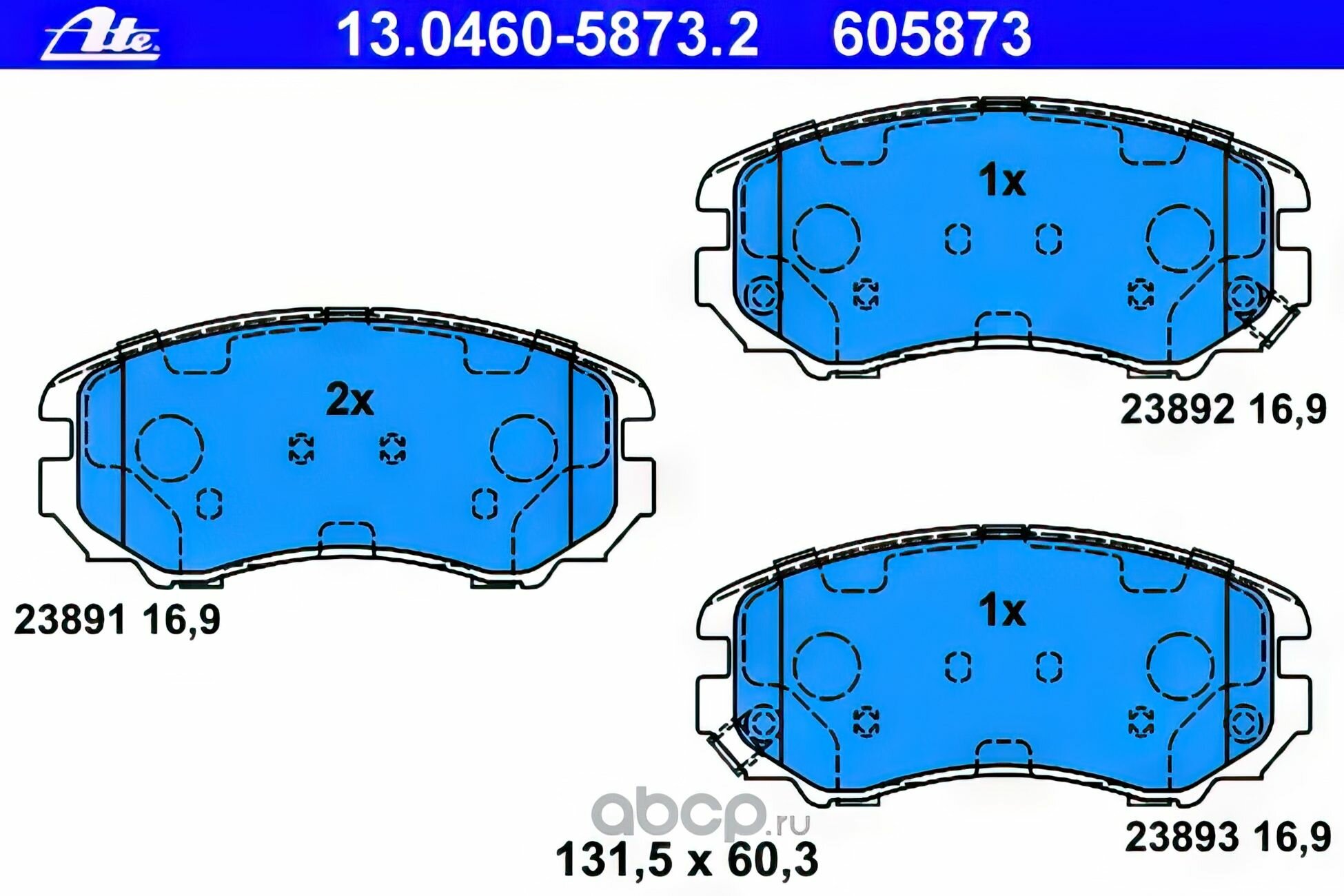 Тормозные колодки дисковые передние, HYUNDAI COUPE 1.6