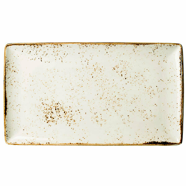Блюдо прямоугольное Крафт материал фарфор высота=2, длина=33, ширина=19 см.