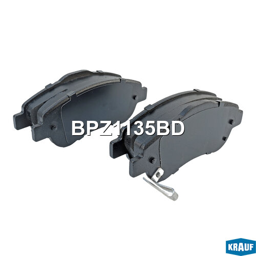 Колодки тормозные дисковые Krauf BPZ1135BD