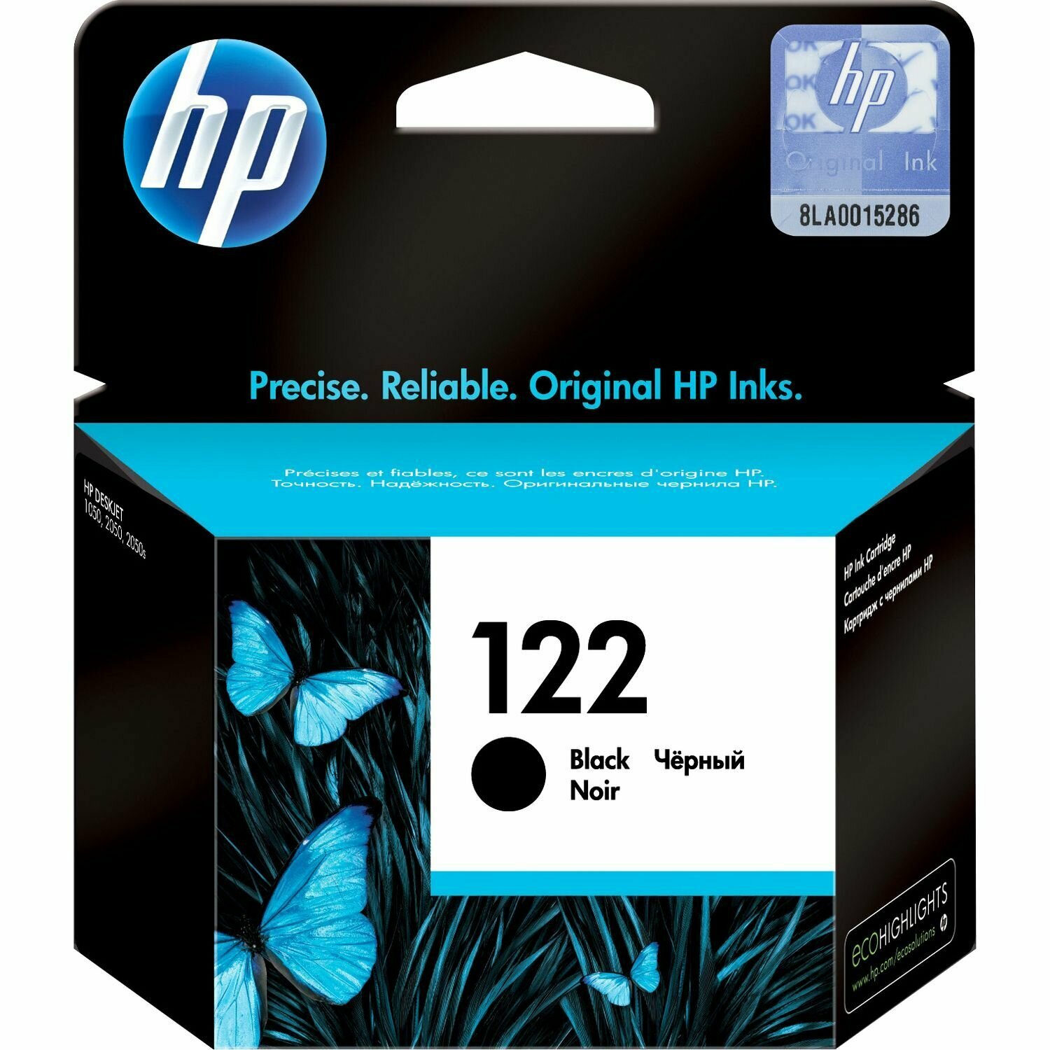 Картридж для струйного принтера HP 122 Black (CH561HE), официальная гарантия