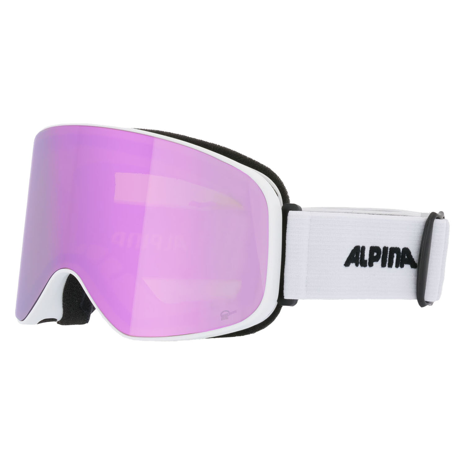 Маска горнолыжная ALPINA Slope Q-Lite White Matt/Q-Lite Rose S2 (US: M)