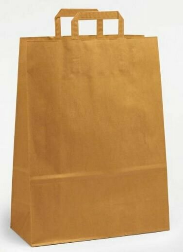 Пакет 2 шт. Topcraft коричн плоские ручки, 400х450х160, арт.13