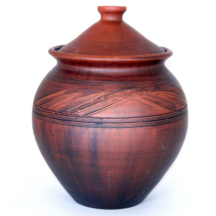 Горшочек для запекания, Казан 5 + глазурь, глина, керамика, ручная работа