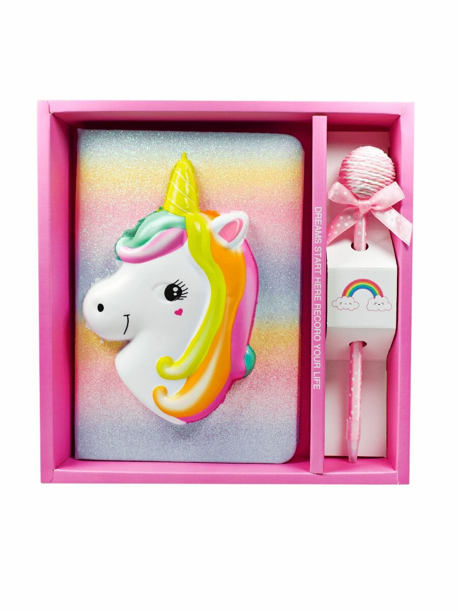 Kubanstar / Блокнот с ручкой со сквишем, А5