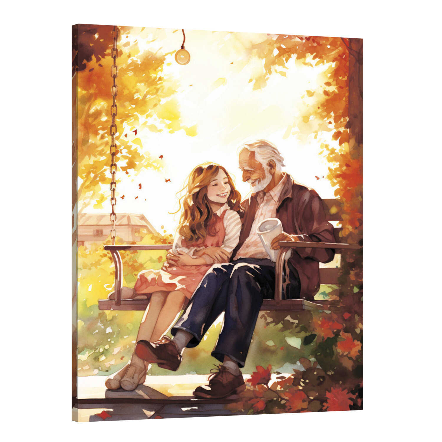 Интерьерная картина 50х70 "Дружеская встреча"