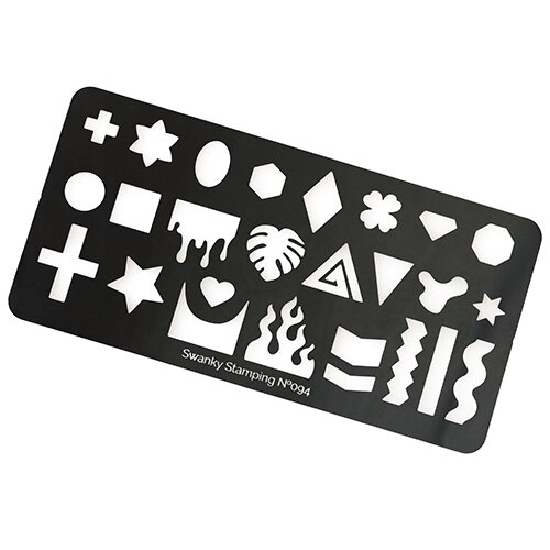 Стемпинг swanky stamping пластина 094