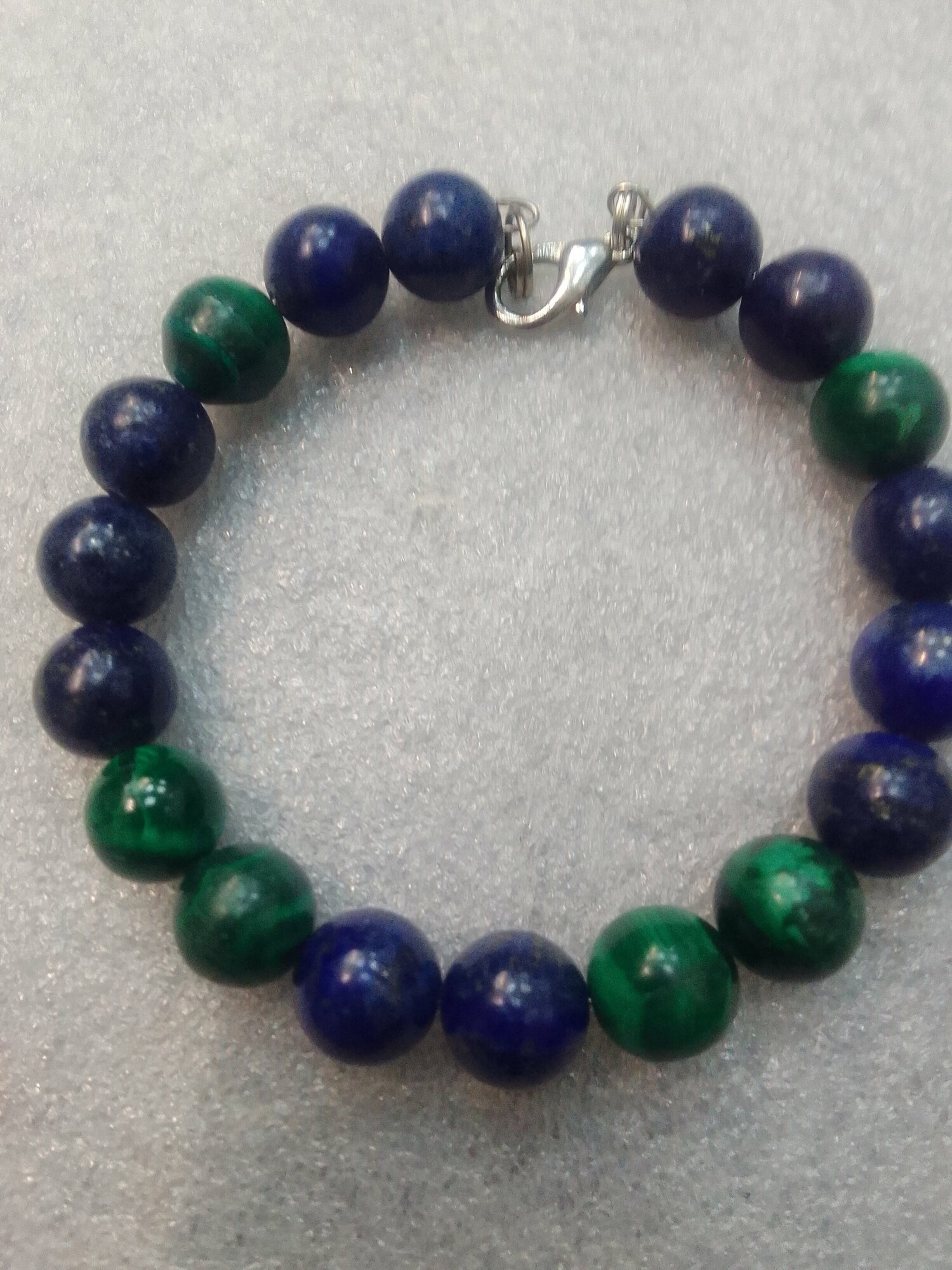 Браслет, лазурит, малахит