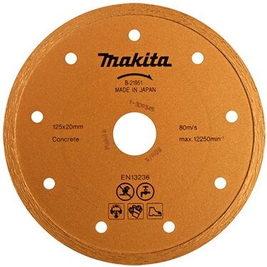 Диск алмазный 125х20 мм Makita, B-21951, по бетону/ кирпичу