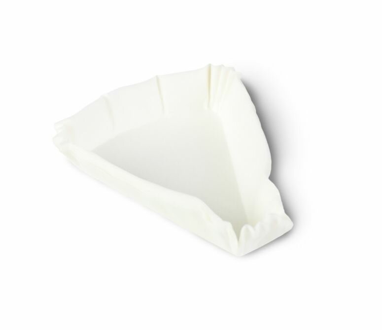 Капсулы бумажные треугольные 102х102х78мм уп/1000шт белые /формы бумажные/ тарталетки бумажные