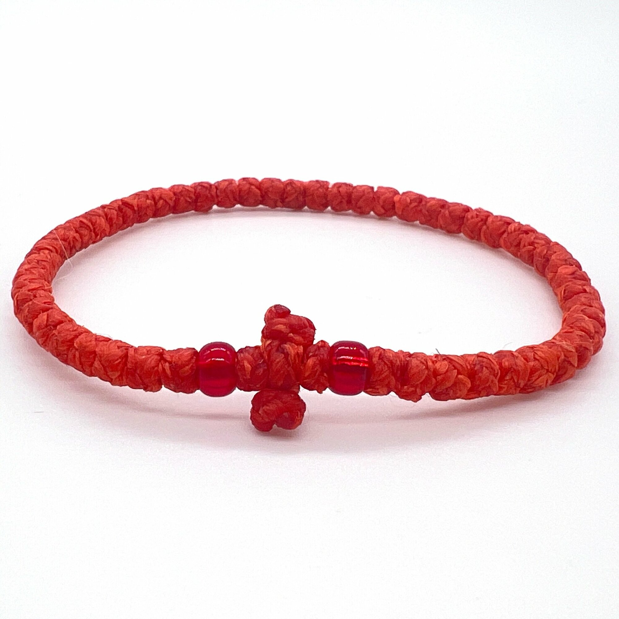 Плетеный браслет, бисер