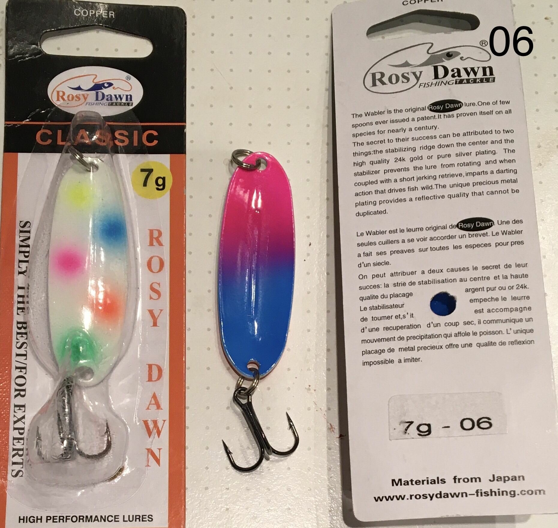 Блесна Rosy Dawn (блесна типа Печенкина) 57мм;7 г; цвет 06