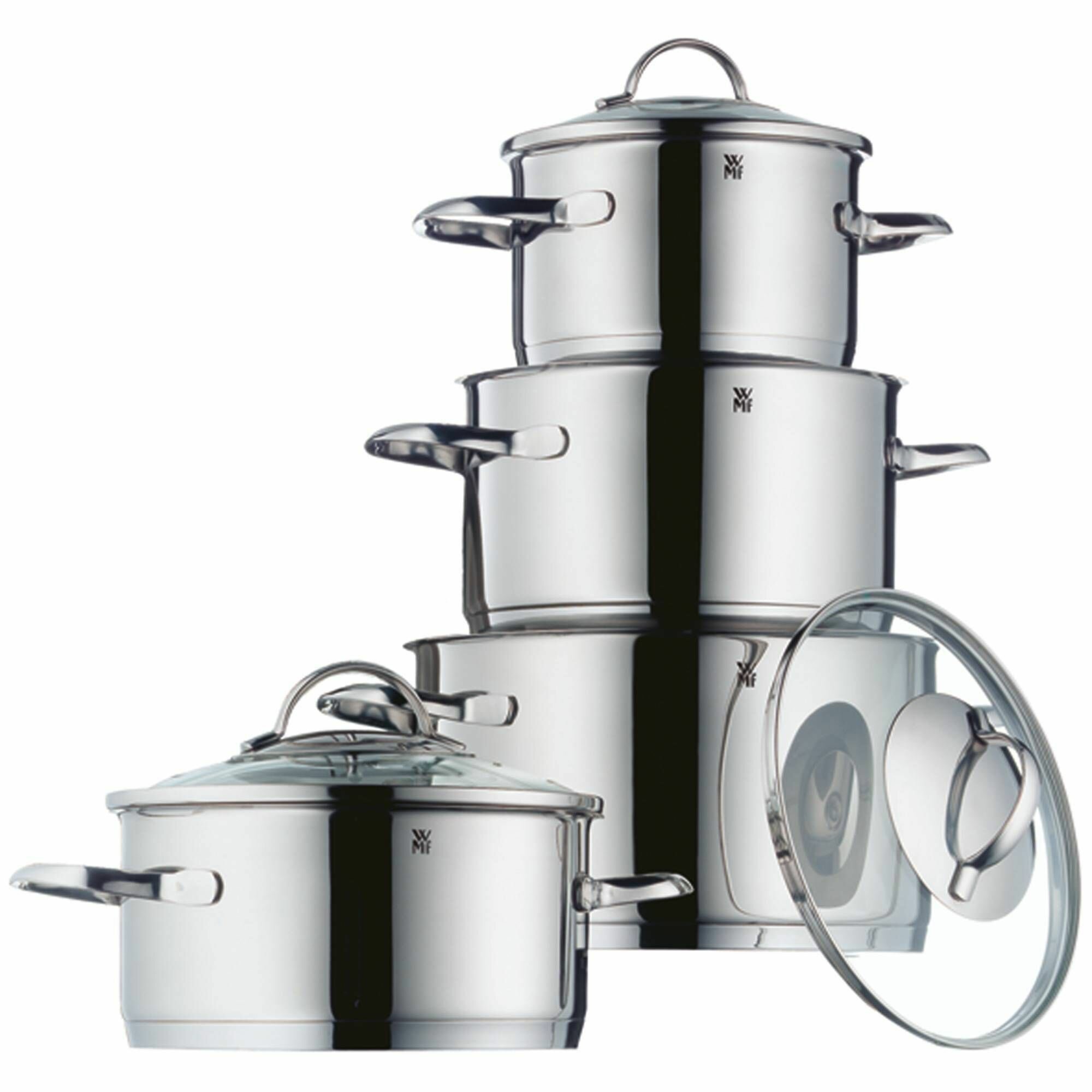 Набор кастрюль Wmf Provence Plus 5 предметов + 4 крышки, нержавеющей стали 18/10 Cromargan