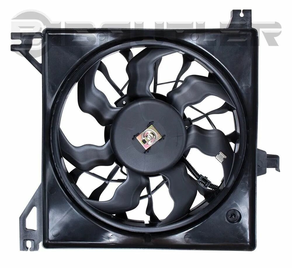 Вентилятор (мотор) охлаждения для ВАЗ 2190-2192 Гранта, Калина 2, LADA Granta, Kalina ll с кожухом в сборе арт BTL0090FCC