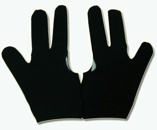 Перчатки для бильярда (2 шт) черный