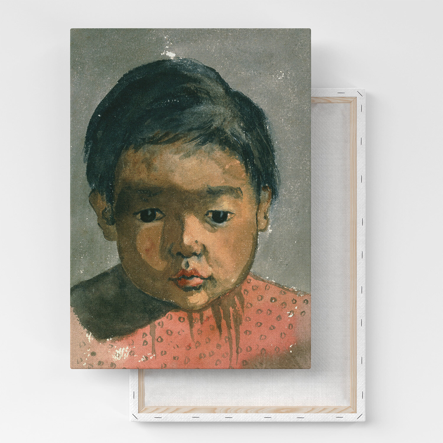 Картина на холсте, репродукция / Эмили Карр - Indian Baby / Размер 80 x 106 см