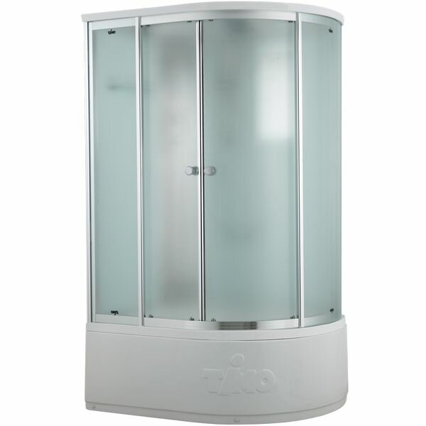 Душевая кабина Timo (Тимо) Comfort T-8820LF Fabric Glass цвет профиля хром, стекло матовое 6 мм 85х220х120 см