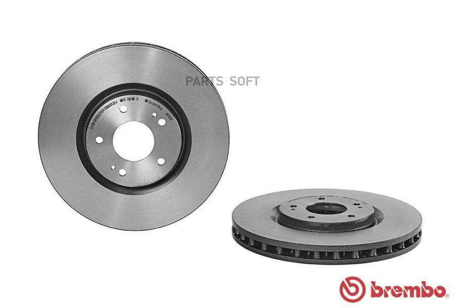 BREMBO 09.7142.31 Диск тормозной передн. с УФ покрытием MITSUBISHI LANCER VI (CJ-CP_) 09/95-08/03 / MITSUBISHI LANCER ()