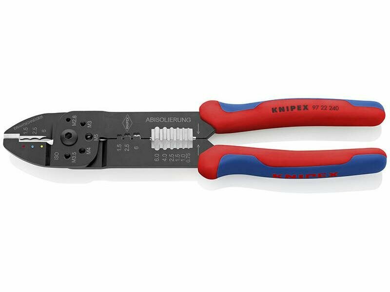 Пресс-клещи для резки и зачистки кабеля KNIPEX KN-9722240SB