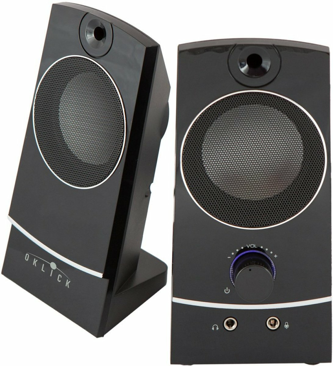 Колонки Oklick OK-118, 2.0, черный, 4 Вт