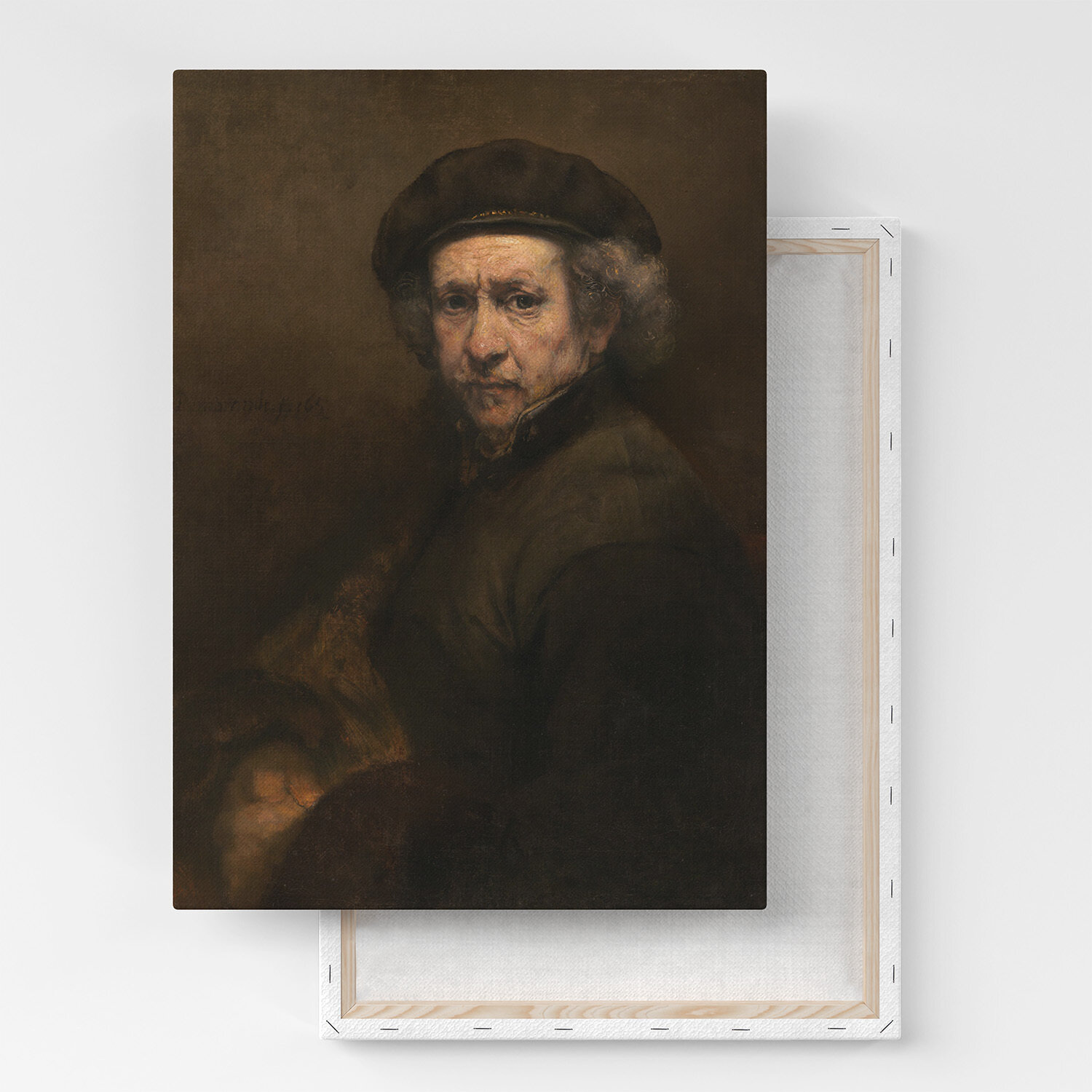 Картина на холсте, репродукция / Рембрандт - Self-Portrait / Размер 60 x 80 см