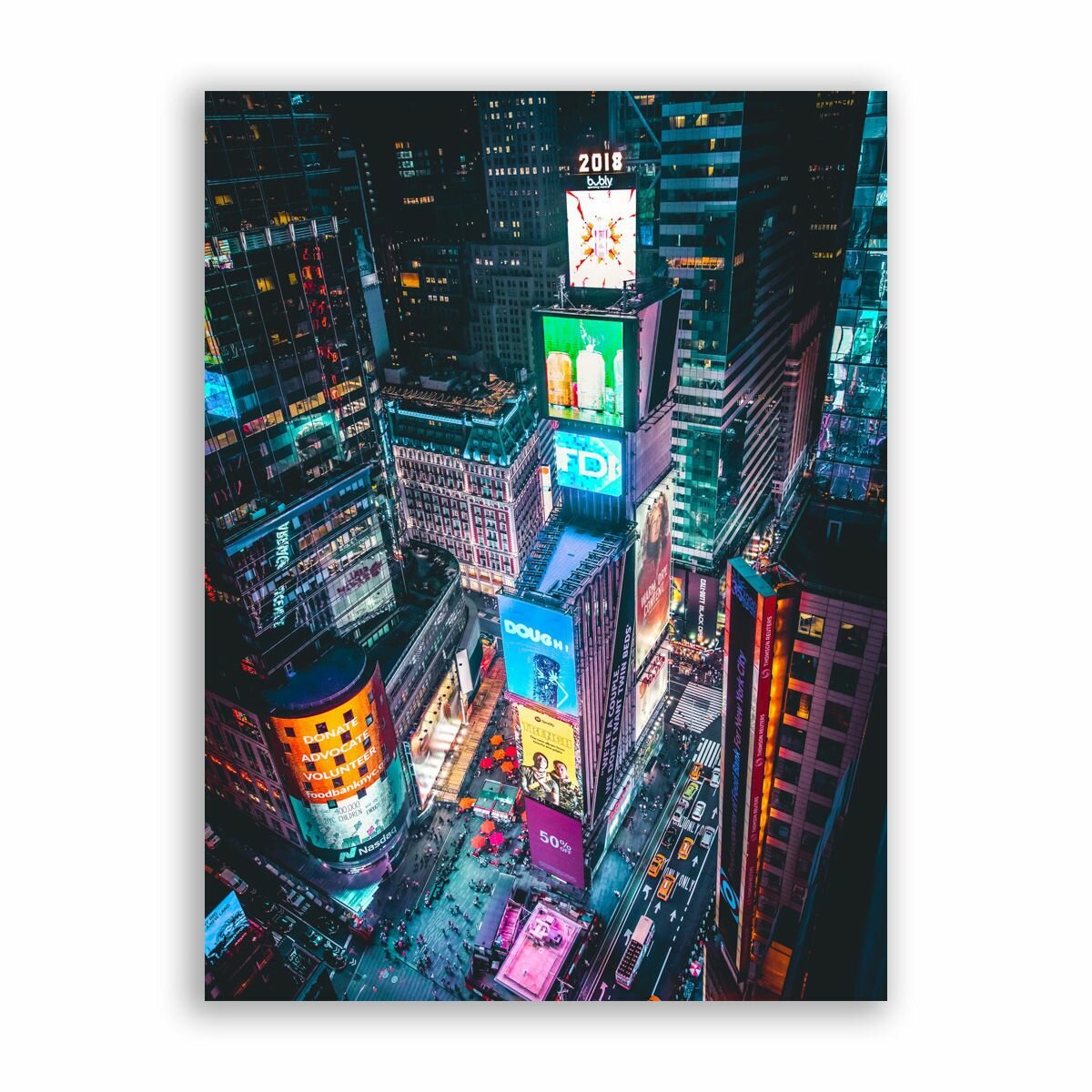 Постер, плакат на бумаге / Нью Йорк / Размер 30 x 40 см
