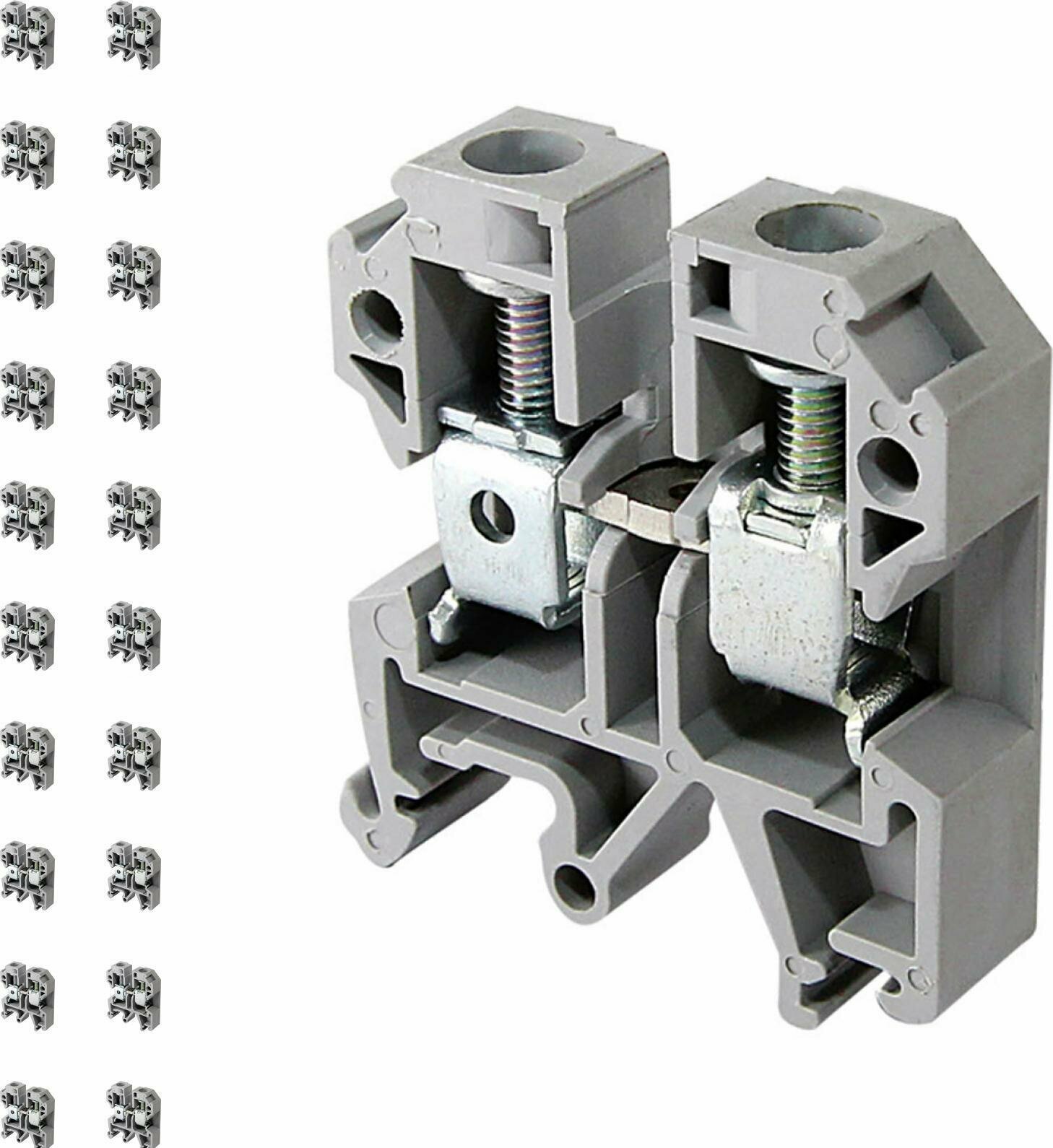 Клеммный зажим TDM Electric ЗНИ-4мм2 (JXB35А) серый SQ0803-0001 (комплект из 50 шт)