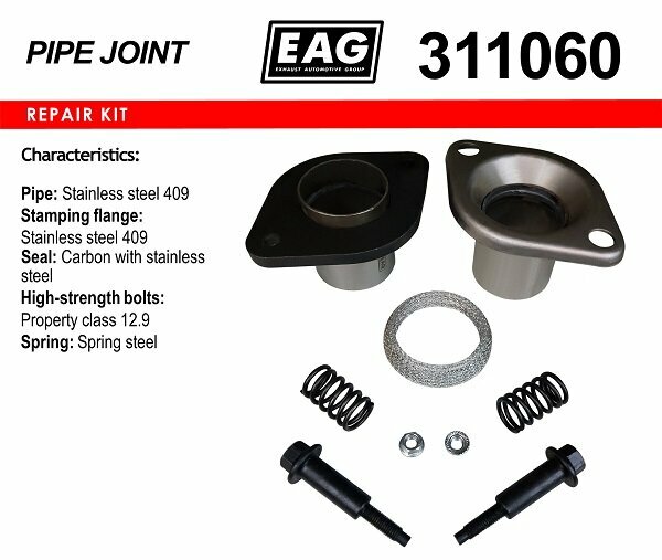 Демпферное соединение нерж. D60 в сборе EAG 311060