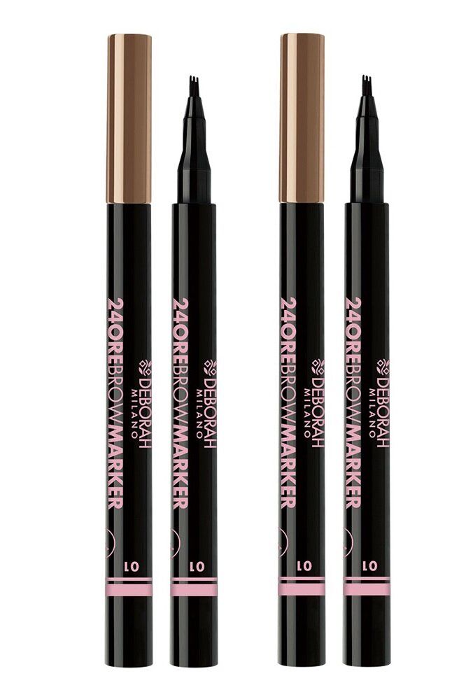 Лайнер для бровей Deborah Milano, 24 Ore Brow Marker, тон 01 Блонд, 0,8 г. 2 шт.