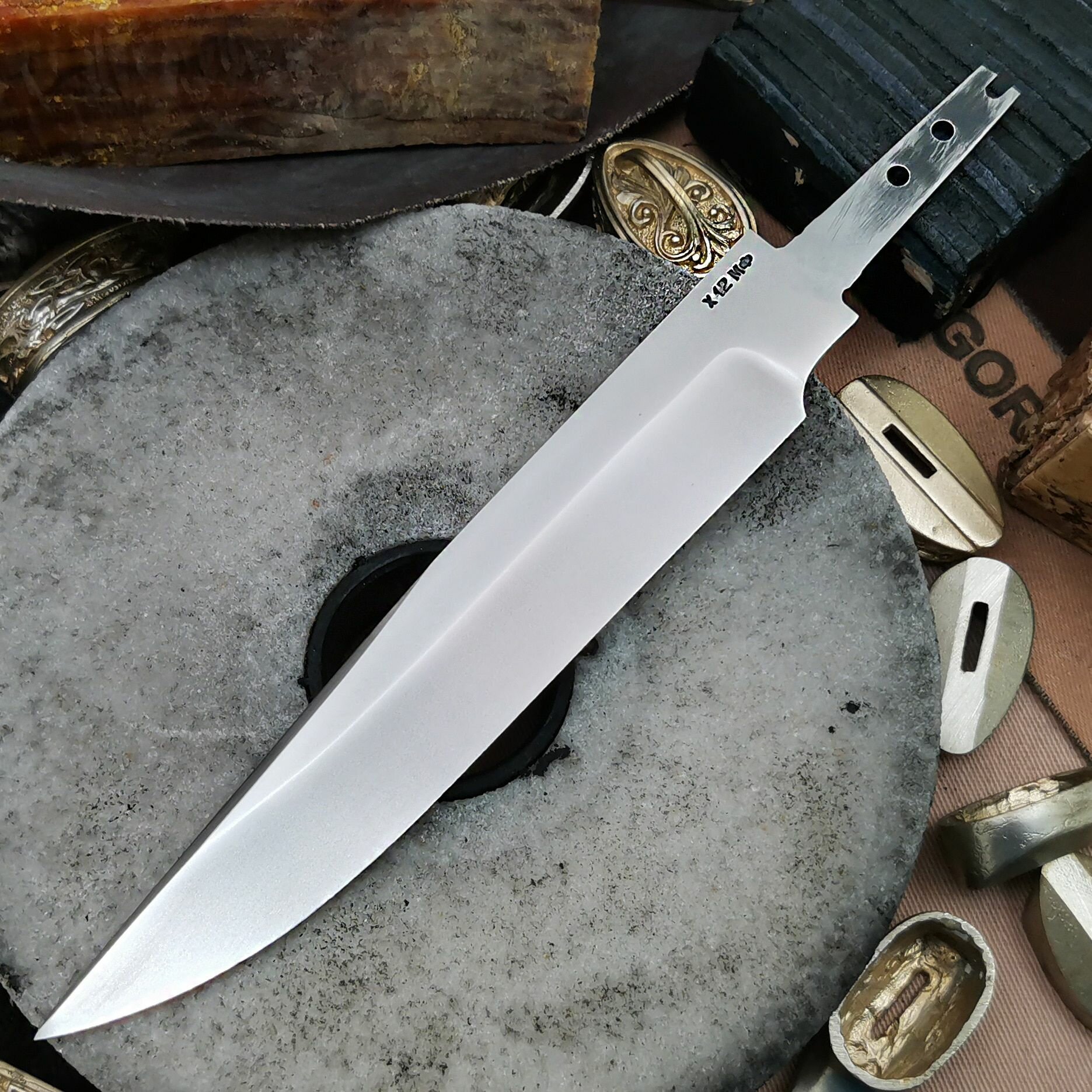 Клинок Фламинго из кованой стали Х12МФ