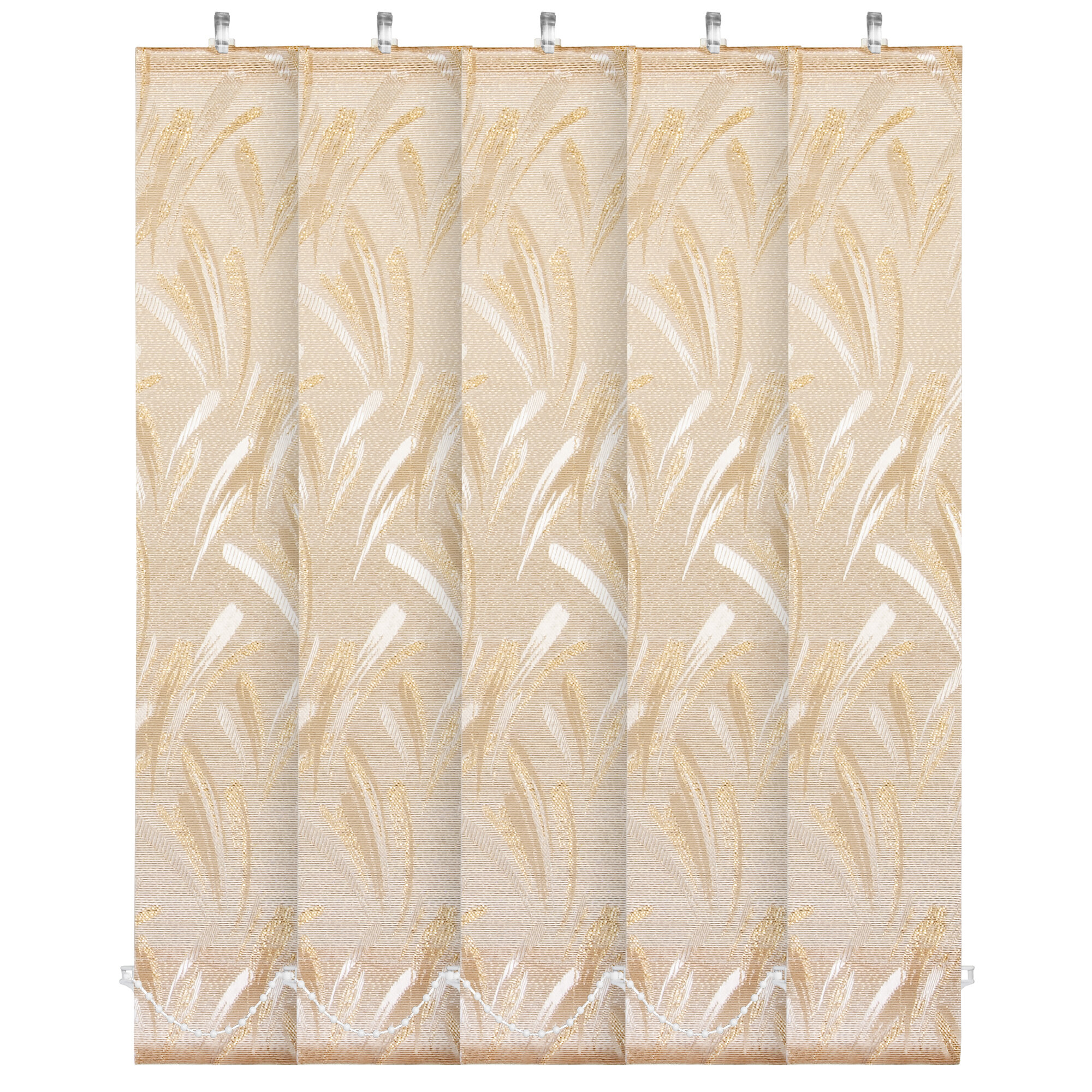 Ламели для вертикальных жалюзи 5шт Палома золотая Длина 180 см