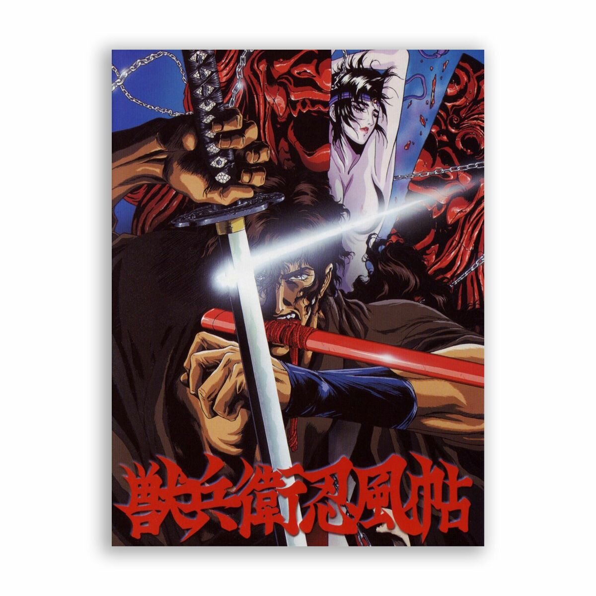 Постер, плакат на бумаге / Манускрипт Ниндзя / Размер 30 x 40 см