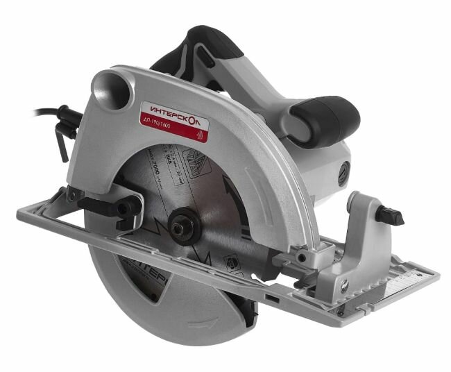 Циркулярная пила ИНТЕРСКОЛ ДП-190/1600 (1600Вт, диск 190*20мм, 6000об/мин, сетевой кабель 4 метра, вес: 4,7кг) 552.2.1.70