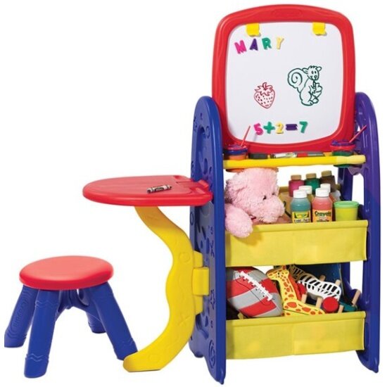 Мольберт Grown UP 5038 стул, откидной стол и 2 полки