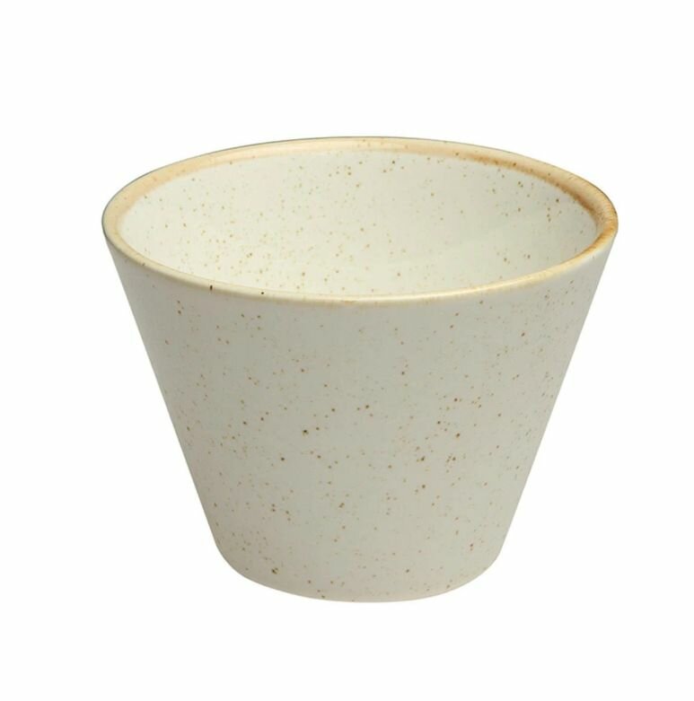 Соусник фарфоровый "Porland" круглый 200мл d-9см бежевый