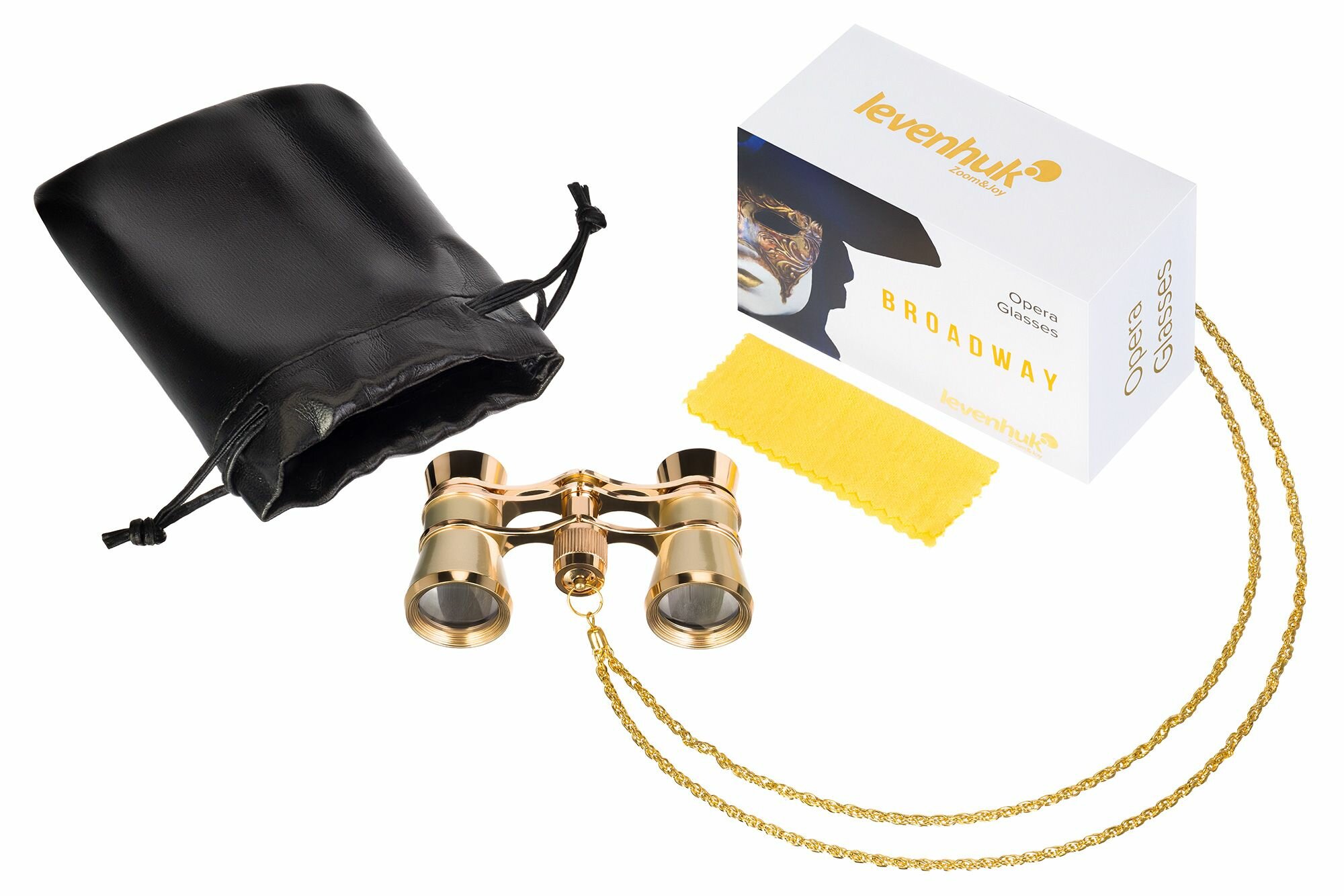 Театральный бинокль Levenhuk Broadway 325B, золотистый