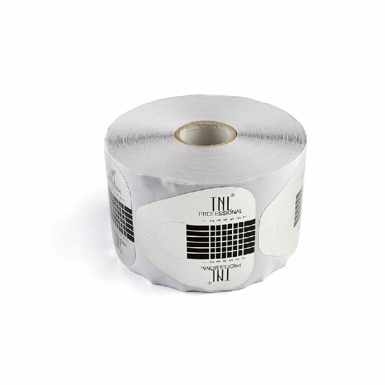 TNL Professional Формы для наращивания ногтей одноразовые широкие, серебро (500 шт.)